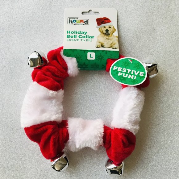 Outward Hound | Dog | Dog Outward Hound Holiday Bell Collar Stretch To ...
